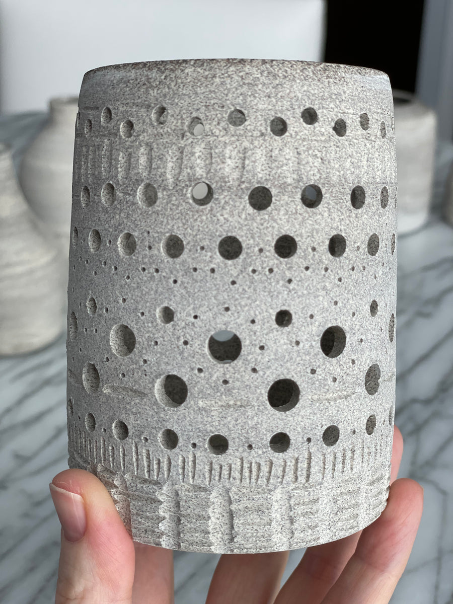 Slate - Large Granite Tea Light – Art by Linny